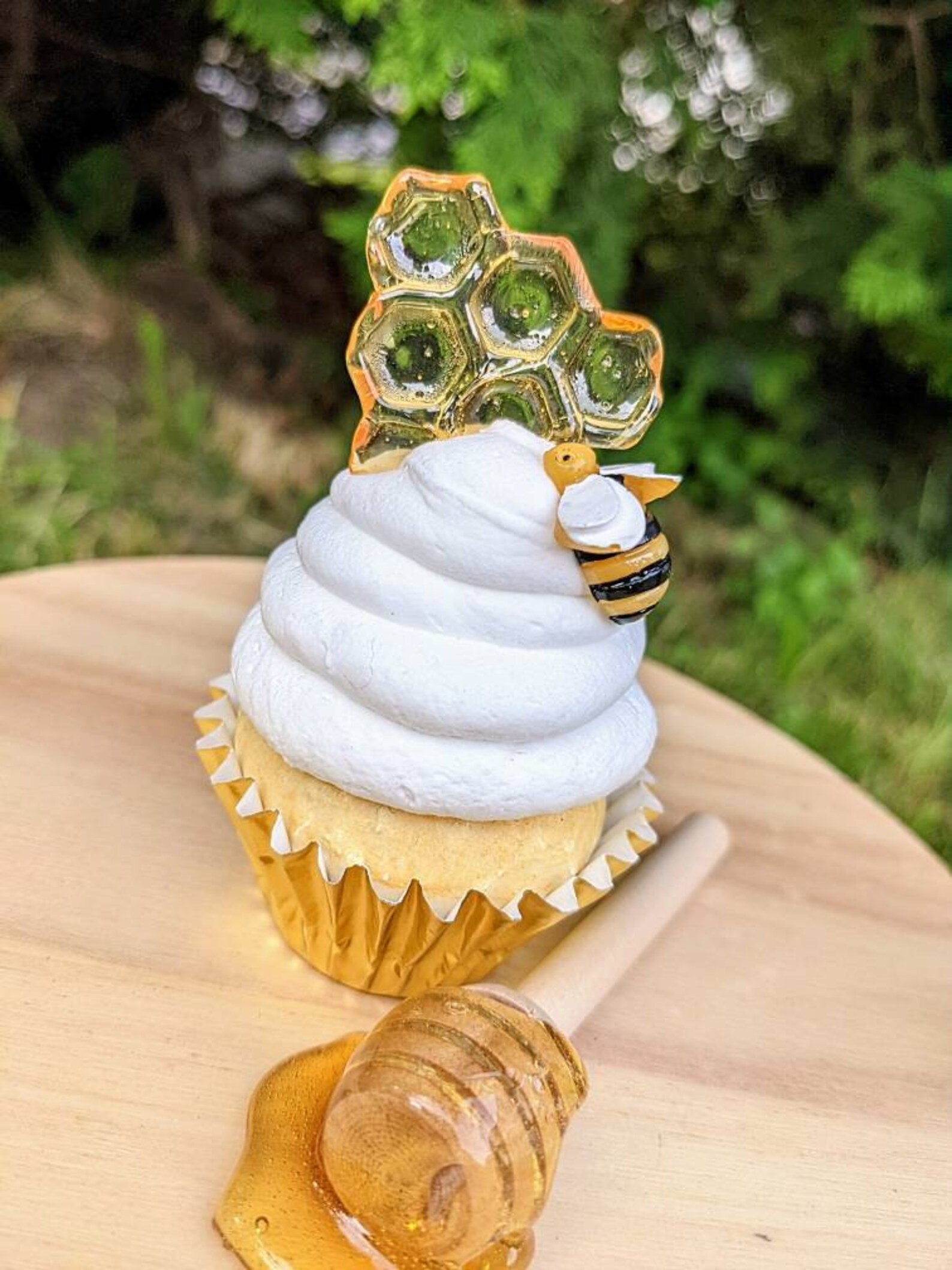 Fake Mini Bee Honey Dippers Bee Decor Mini Bee Cupcake - Etsy