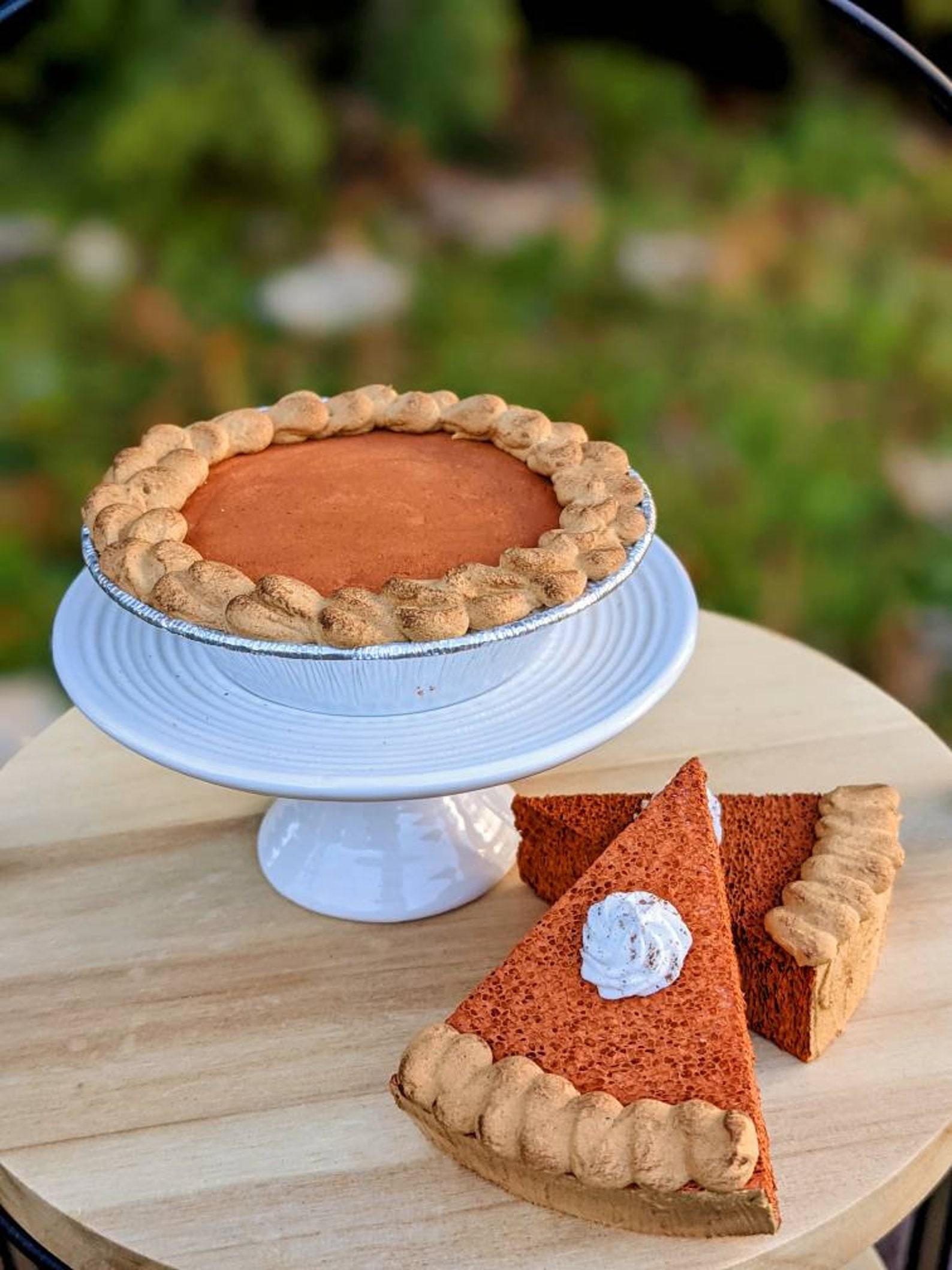Faux Pumpkin Pie, Fake Pie, Fake Pumpkin Pie, Non-edible Faux Treat ...