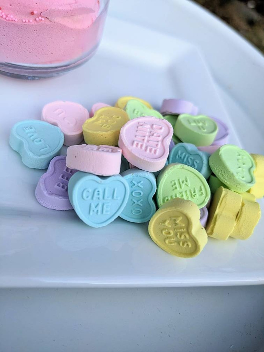 Fake Candy Hearts, Fake Conversation Hearts, Faux Candy Hearts ...