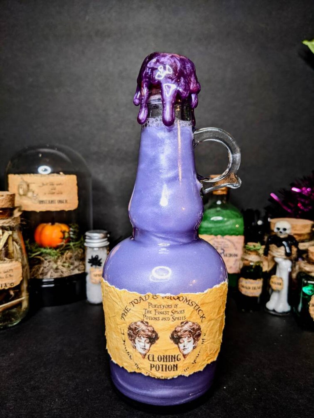 Witch Potion Bottle Apothecary Potion Bottles Halloween - Etsy