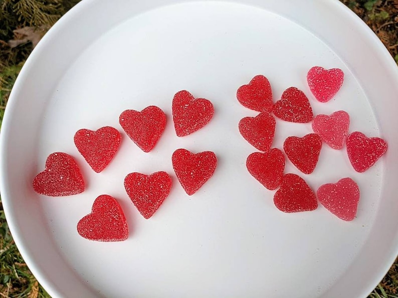 Fake Candy Hearts Faux Jelly Candy Hearts Valentine's - Etsy
