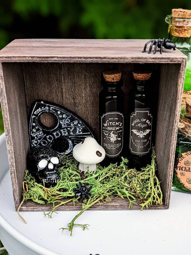 Potion Bottle Halloween Decor Mini Potion Bottleswitch Small - Etsy