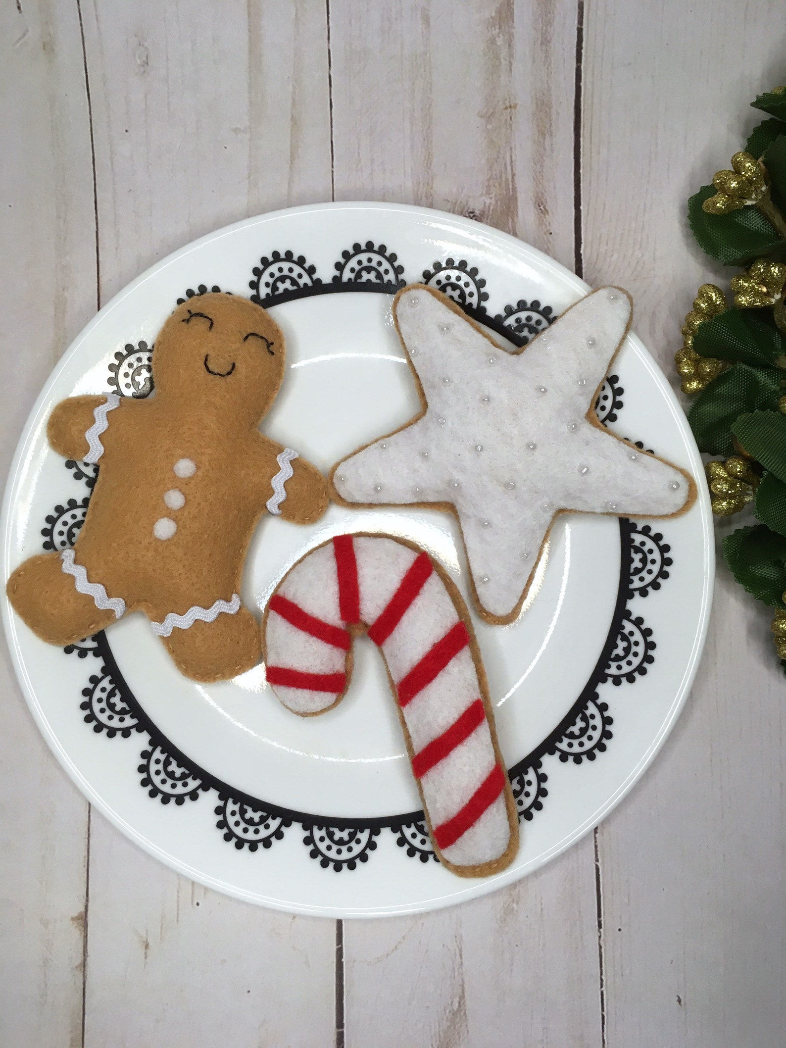 Felt Play Food Felt Cookies Felt Christmas Cookiesplay - Etsy