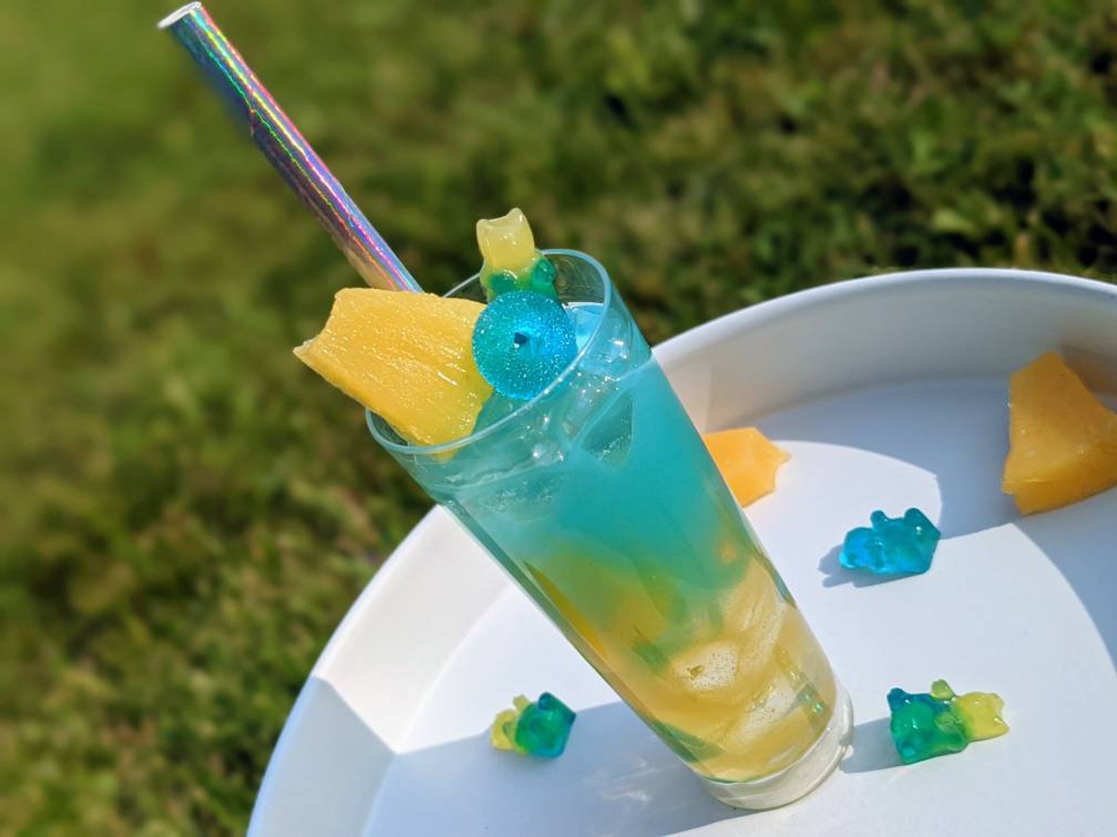 Fake MINI Blue Hawaiian Drink, Fake MINI Lemonade, Fake Alcohol Drink ...