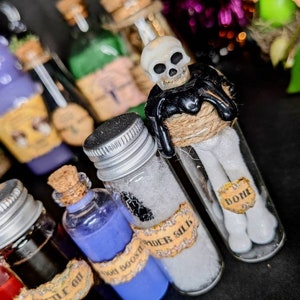 Potion Bottle Halloween Decor, Mini Potion Bottles, Mini Potion Vials ...
