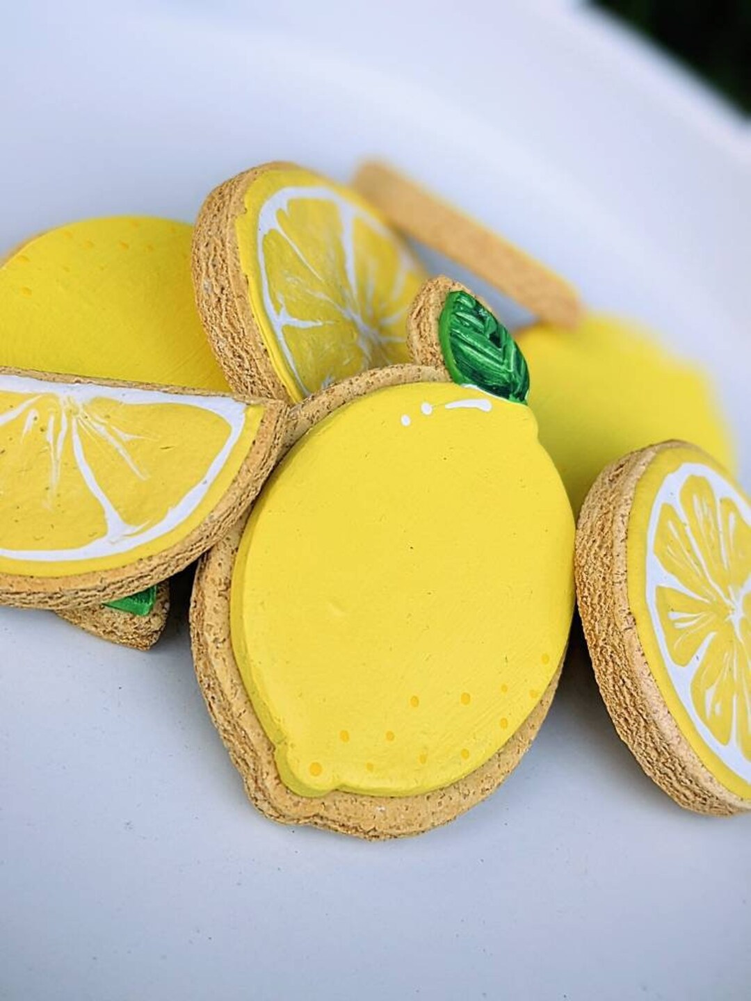 Faux Mini Lemon Cookies, Fake Lemon Cookies, Non-edible Faux Treat ...