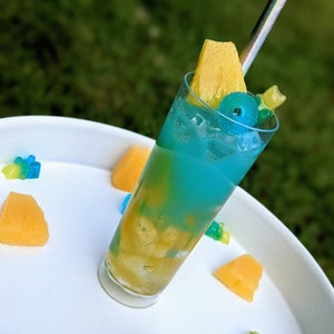 Fake MINI Blue Hawaiian Drink, Fake MINI Lemonade, Fake Alcohol Drink ...