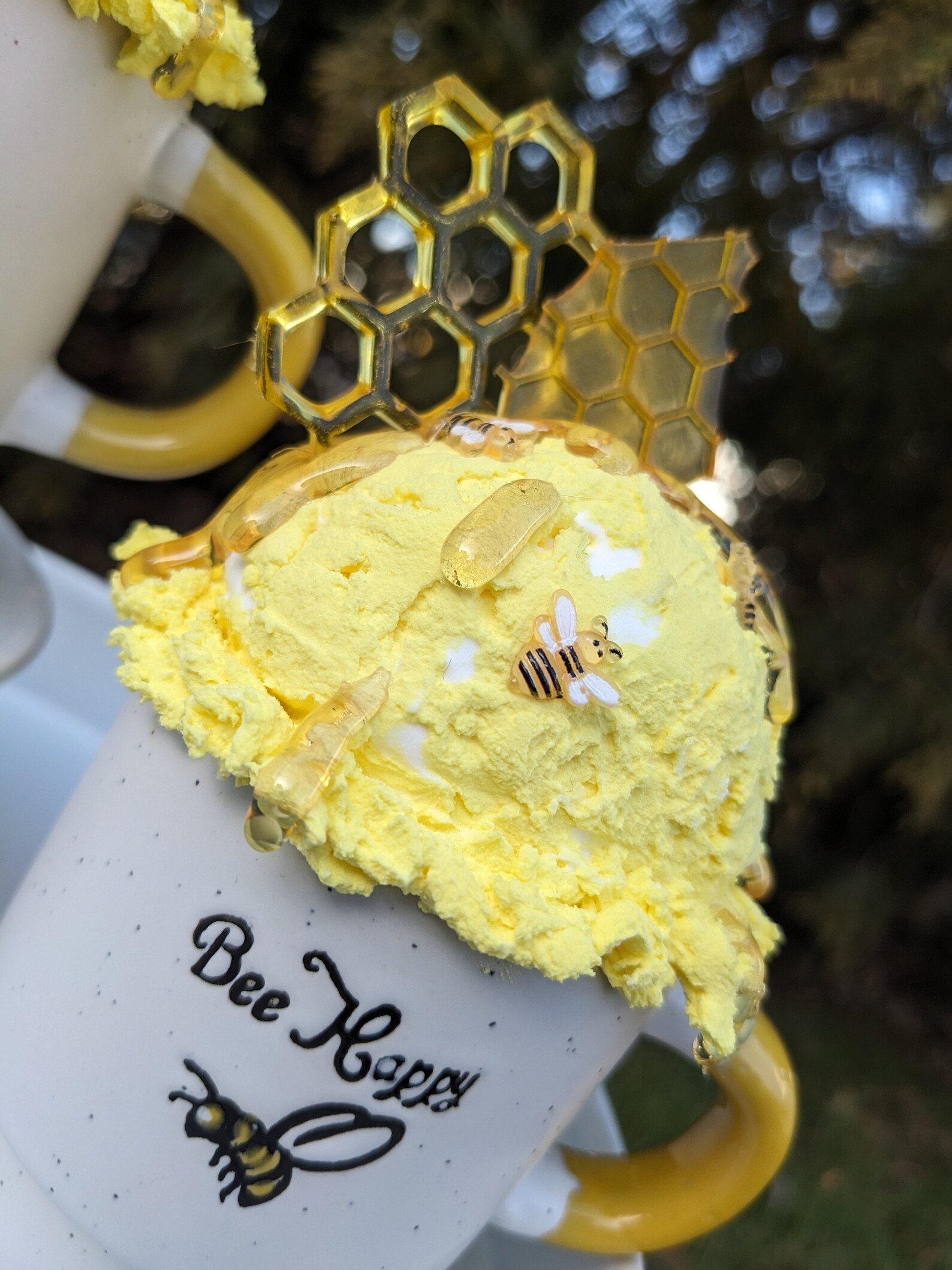 Bee Ice Cream Decor, Tier Tray Faux Cupcake - Etsy