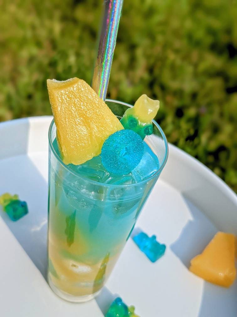 Fake MINI Blue Hawaiian Drink, Fake MINI Lemonade, Fake Alcohol Drink ...