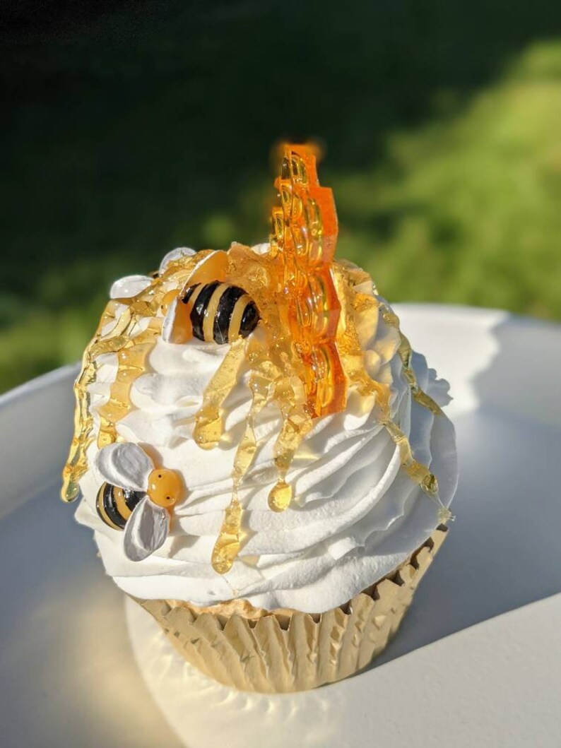 Fake Bumble Bee Cupcake Bee Decor Bee Cupcake Honey Comb | Etsy