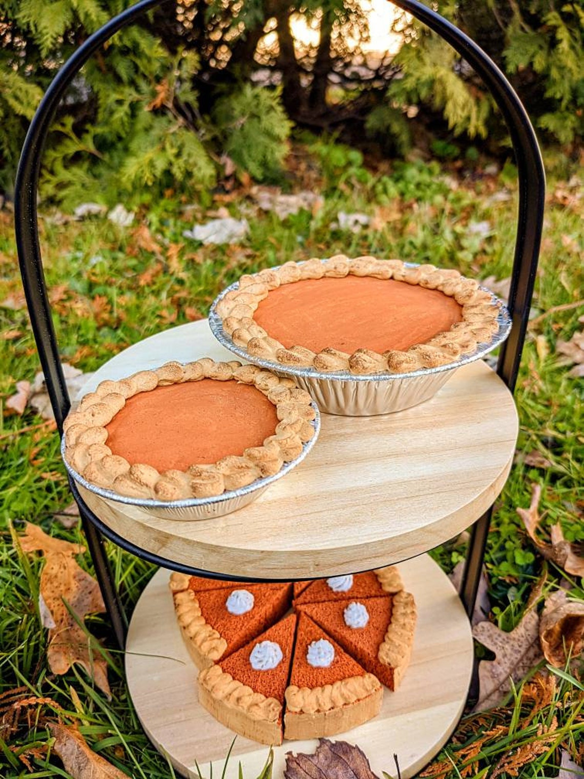 Faux Pumpkin Pie, Fake Pie, Fake Pumpkin Pie, Non-edible Faux Treat ...