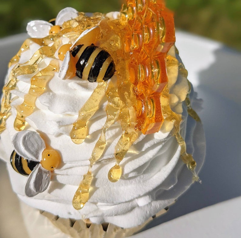 Fake Bumble Bee Cupcake Bee Decor Bee Cupcake Honey Comb | Etsy
