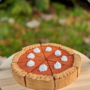 Faux Pumpkin Pie, Fake Pie, Fake Pumpkin Pie, Non-edible Faux Treat ...