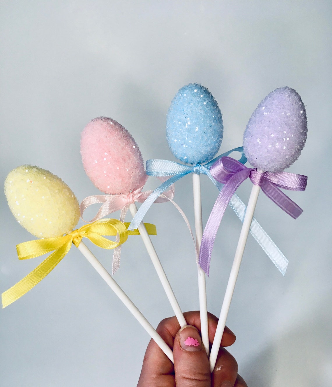 Fake Easter Egg Cake Pops Fake Easter Cupcakes Pastel Easter - Etsy