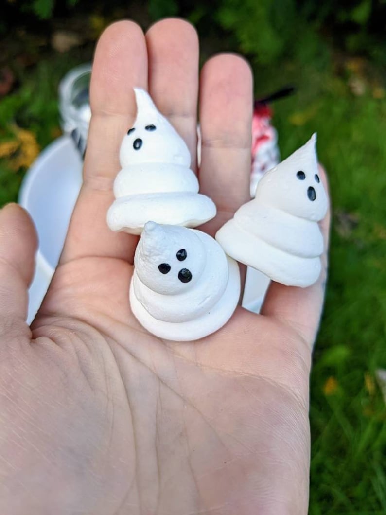 Fake Mini Ghost Marshmallows Faux Halloween Cupcakes - Etsy
