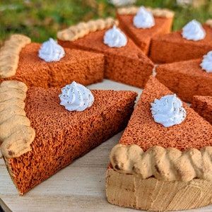Faux Pumpkin Pie, Fake Pie, Fake Pumpkin Pie, Non-edible Faux Treat ...
