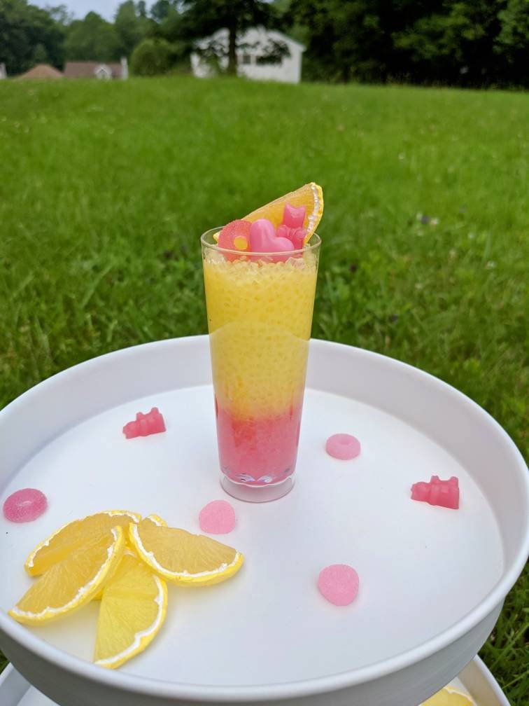 Faux Mini Pink LEMONADE Drink Fake Faux Strawberry Lemonade | Etsy