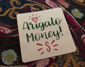 Arigato Sticker - Etsy