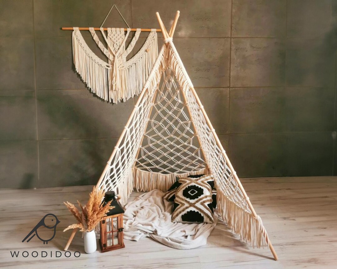 Macrame Teepee for Kids MORE COLOURS, Baby Photography Prop, Kids ...