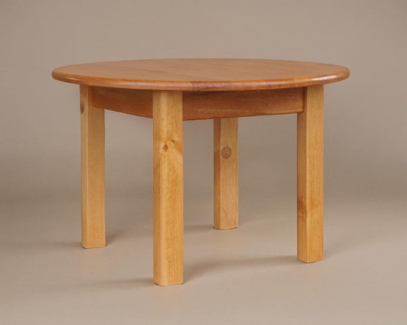 Customizable Wooden Circle Table - Etsy