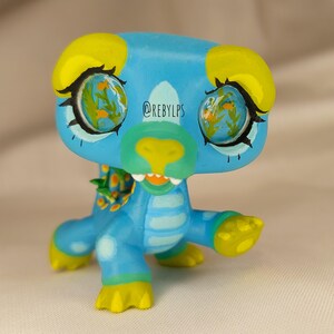 Littlest Pet Shop Lps OOAK Custom Crocodile With Glass Eyes, Nostalgic ...