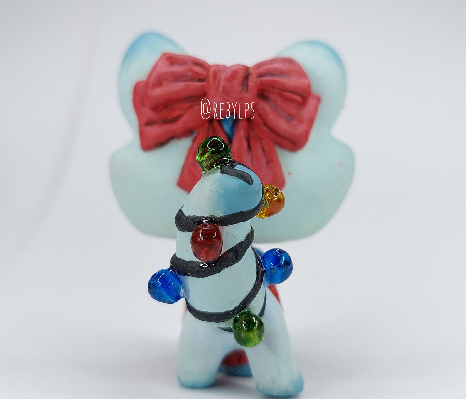 Littlest Pet Shop OOAK Custom Snow Fox With Christmas Sweater Lps ...