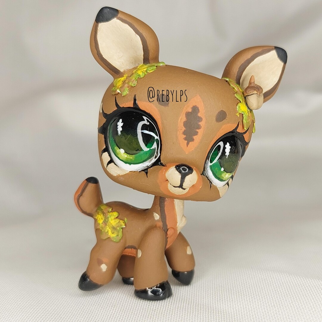 Littlest Pet Shop OOAK Custom Deer With Fall Leaves and Fall Colors ...