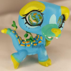 Littlest Pet Shop Lps OOAK Custom Crocodile With Glass Eyes, Nostalgic ...