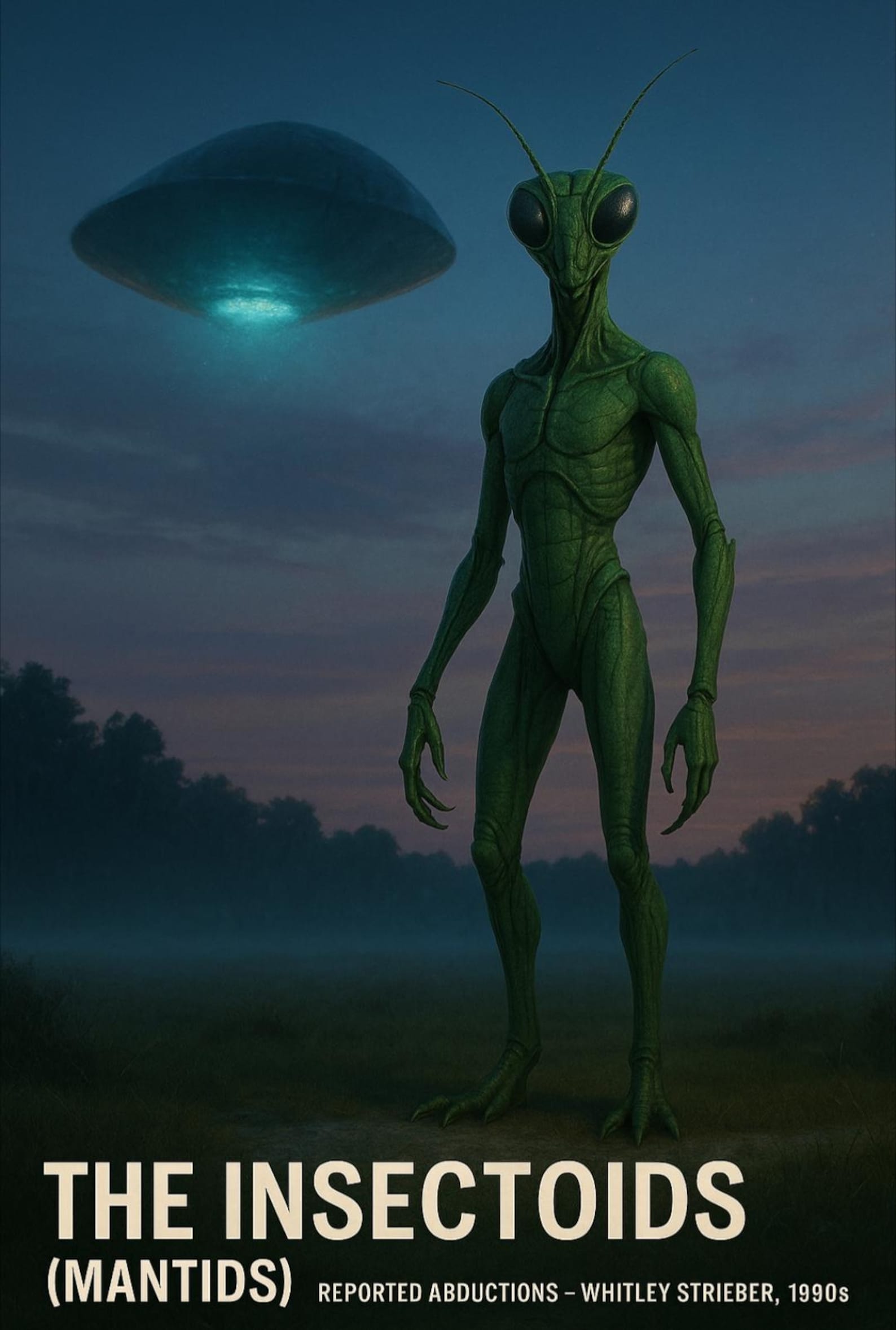 Insectoids Poster: UFO Art, Alien Abduction, Sci-fi Print - Etsy