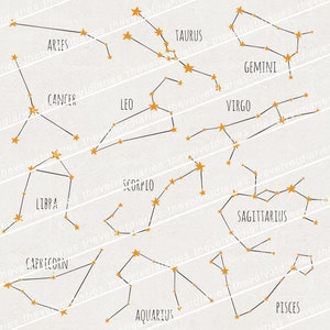 Zodiac Star Sign Constellations Horoscope Astrology Vector Eps Svg Png ...