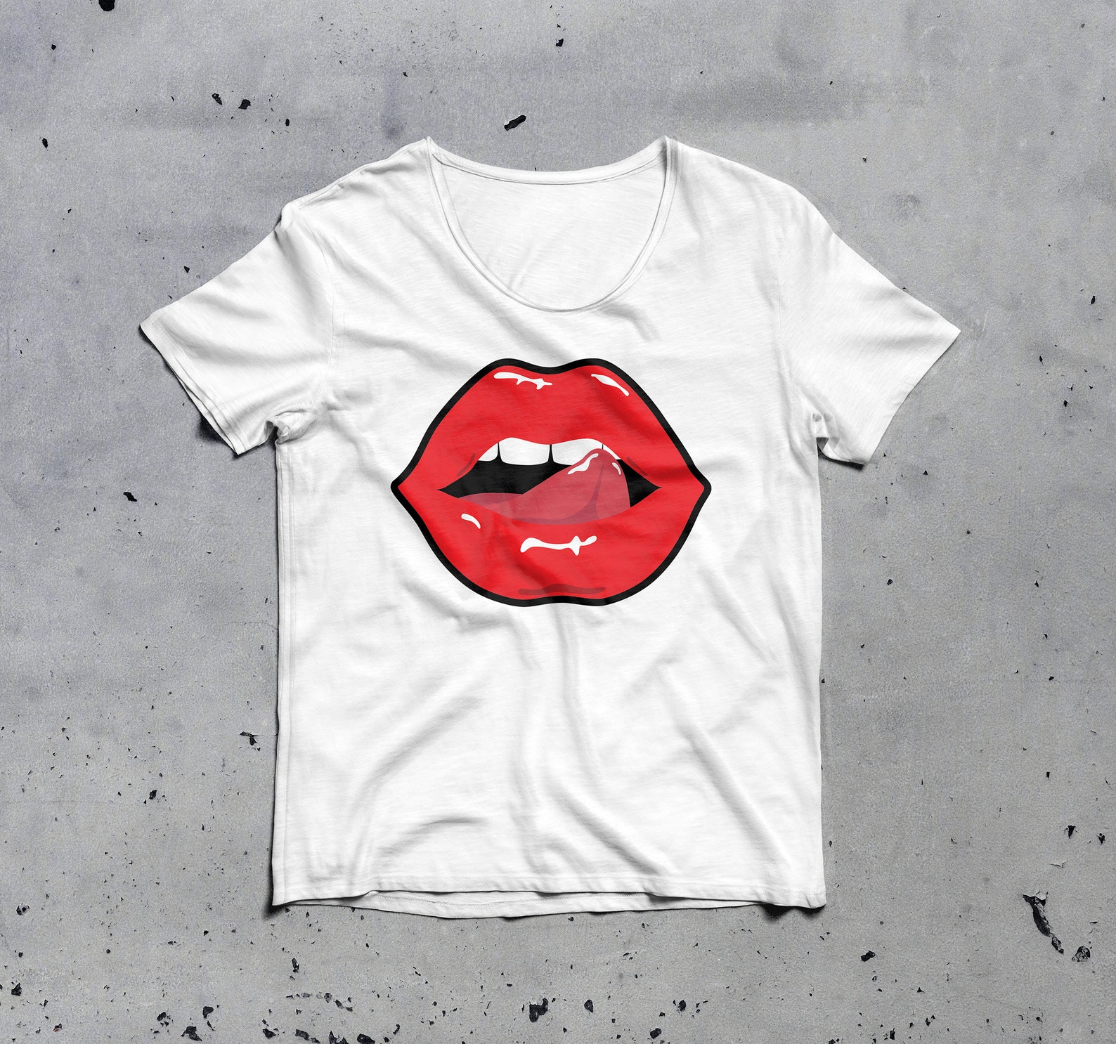 Red Lips Rock and Roll Vector Svg Eps Png Jpg Clip Art - Etsy