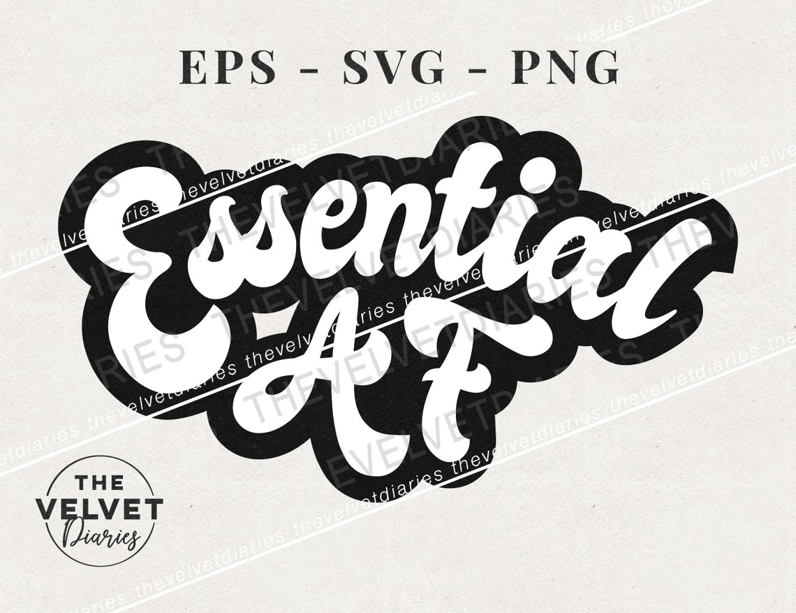 Essential AF Worker Vector Svg Eps Png Cricut Clip Art - Etsy