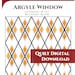 Argyle Window - Modern FPP Quilt Pattern - Digital Download - Etsy