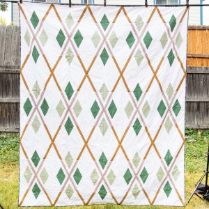 Argyle Window - Modern FPP Quilt Pattern - Digital Download - Etsy