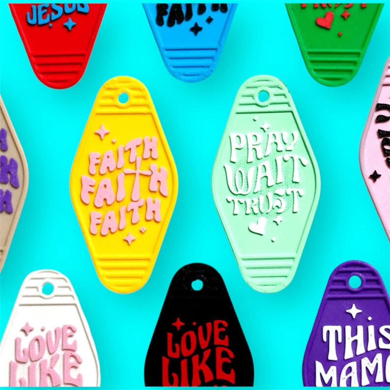 Daily Bible Verse Keychain, Daily Faith Reminder Inspirational Gift for ...