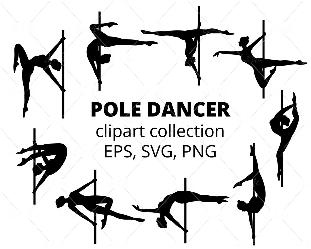 Pole Dancer Cliparts, EPS, SVG and PNG Files - Etsy