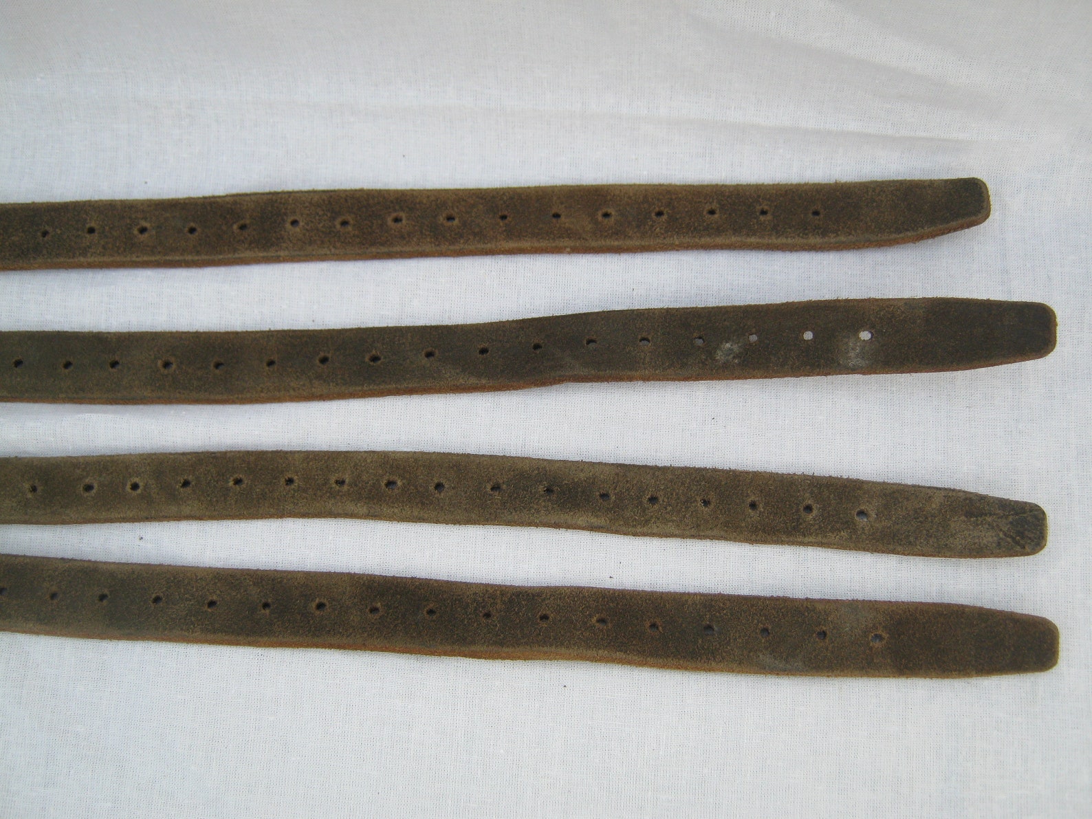 Swiss Military leather straps 4 pcs used straps for army | Etsy