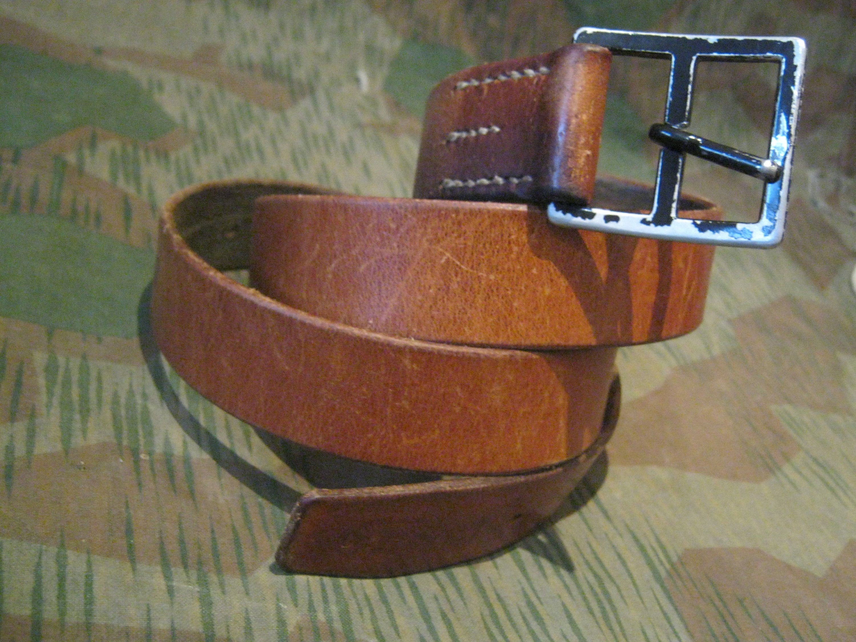 Vintage 1976's Swiss Army Leather Soldier Belt Militaria Collectibles ...
