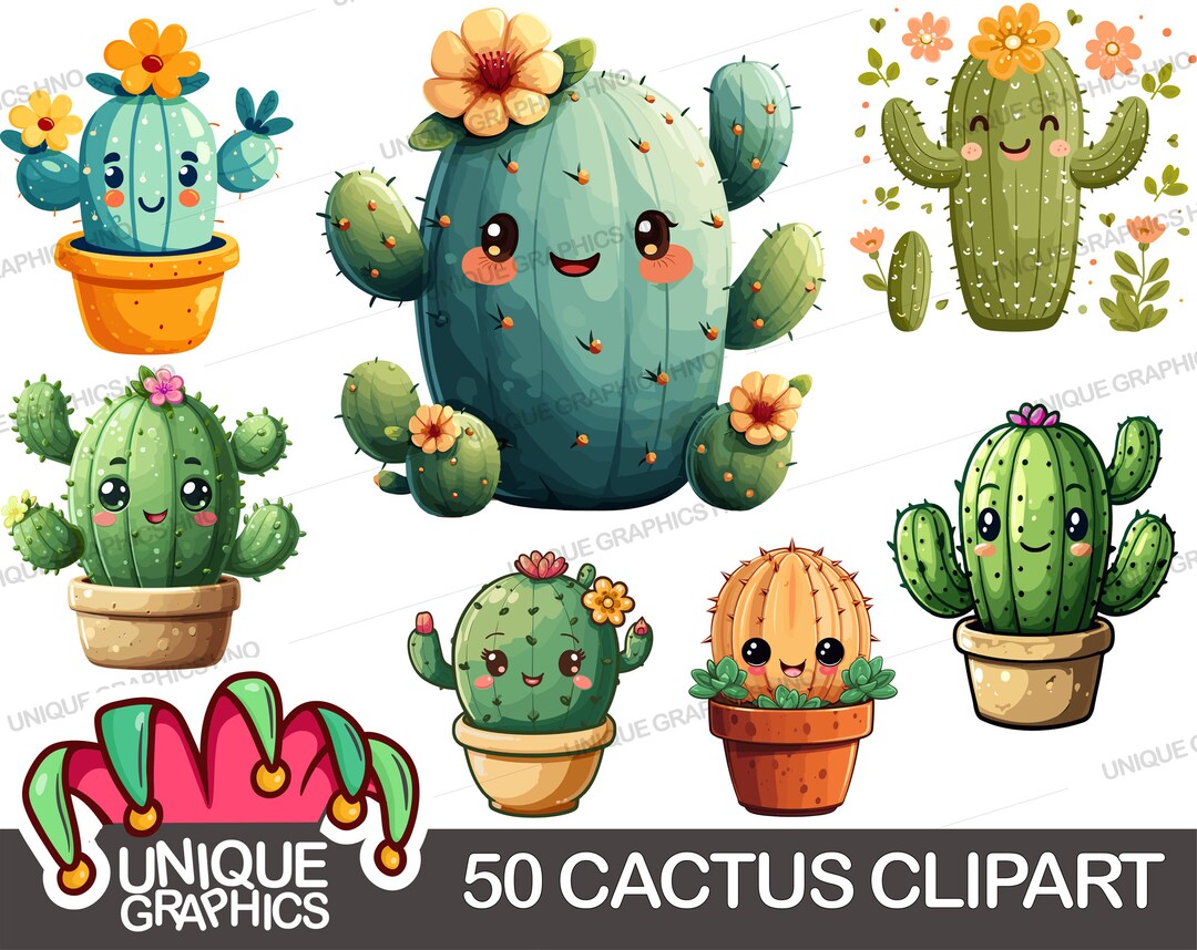 Cactus Clipart, Cute Cactus, Succulent, Cactus Png, Cacti Clipart ...