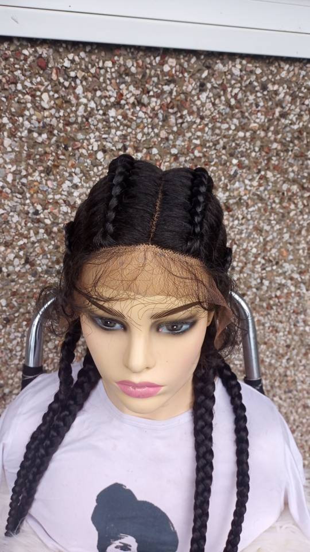 Cornrow Wig/4 Dutch Braided Wig - Etsy