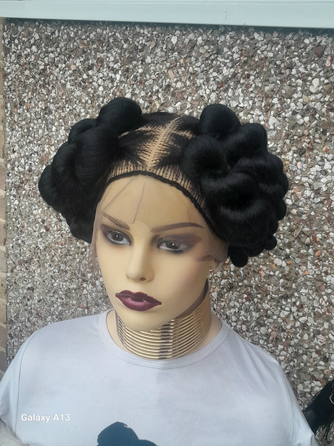 African Braided Full Lace Wig: Xpression Hair - Etsy