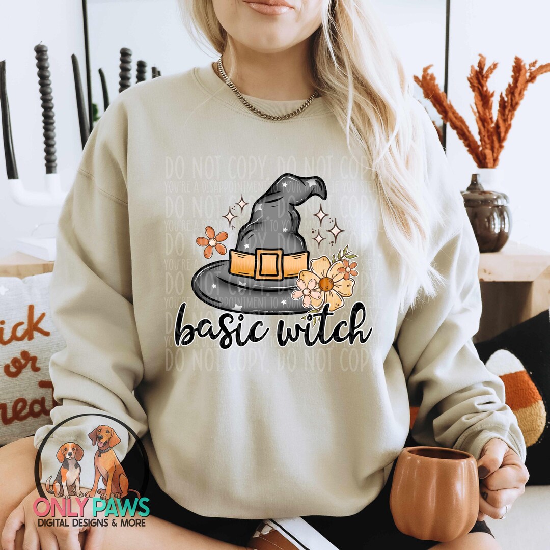 Basic Witch PNG: Spooky Cottagecore Design (digital Download - Etsy