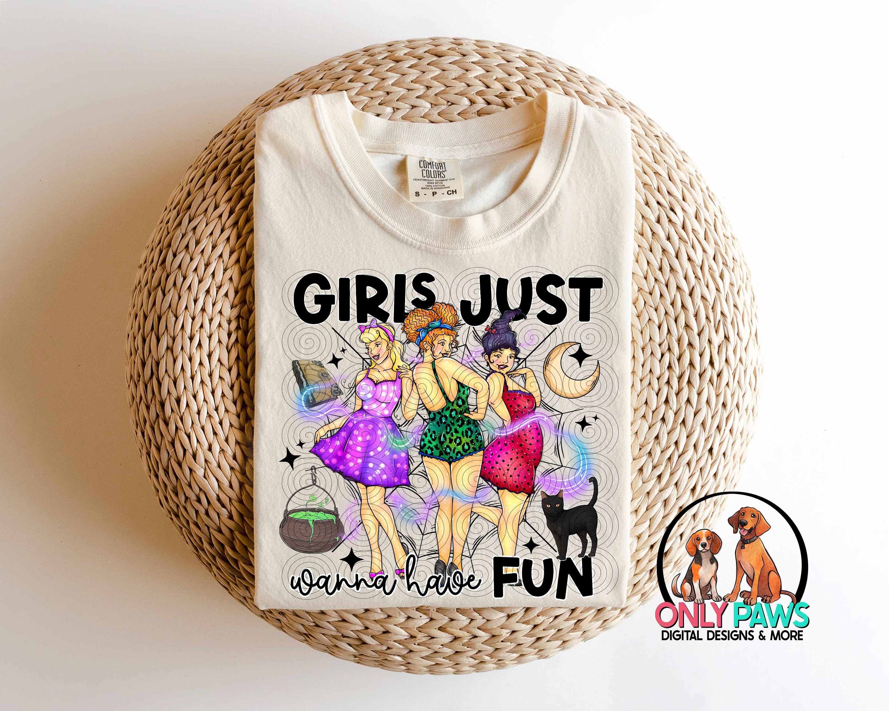 Girls Just Wanna Have Fun PNG: Hocus Pocus Halloween Design (digital ...