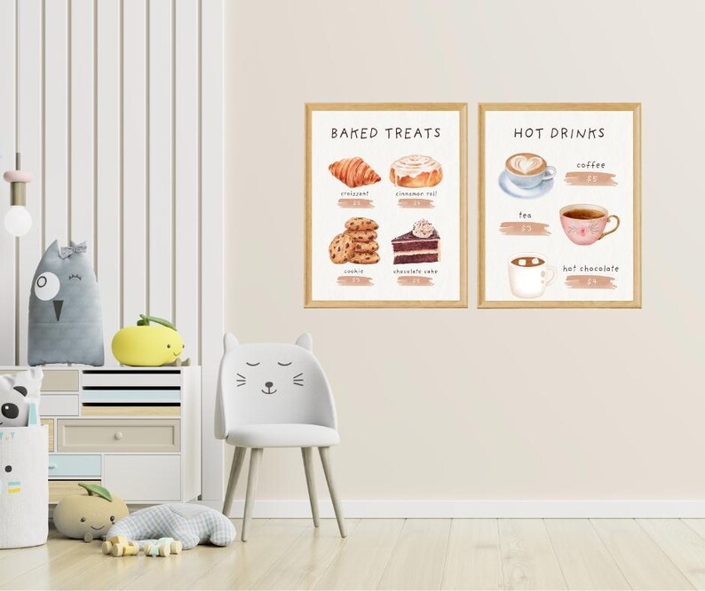 Printable Kids Cafe Menu: Pretend Play Coffee Shop & Bakery (PDF) - Etsy