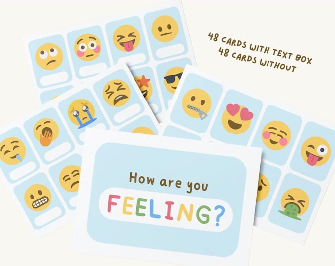 Feelings Flash Cards for Kids: Emotional Learning, Calm Corner (PDF ...