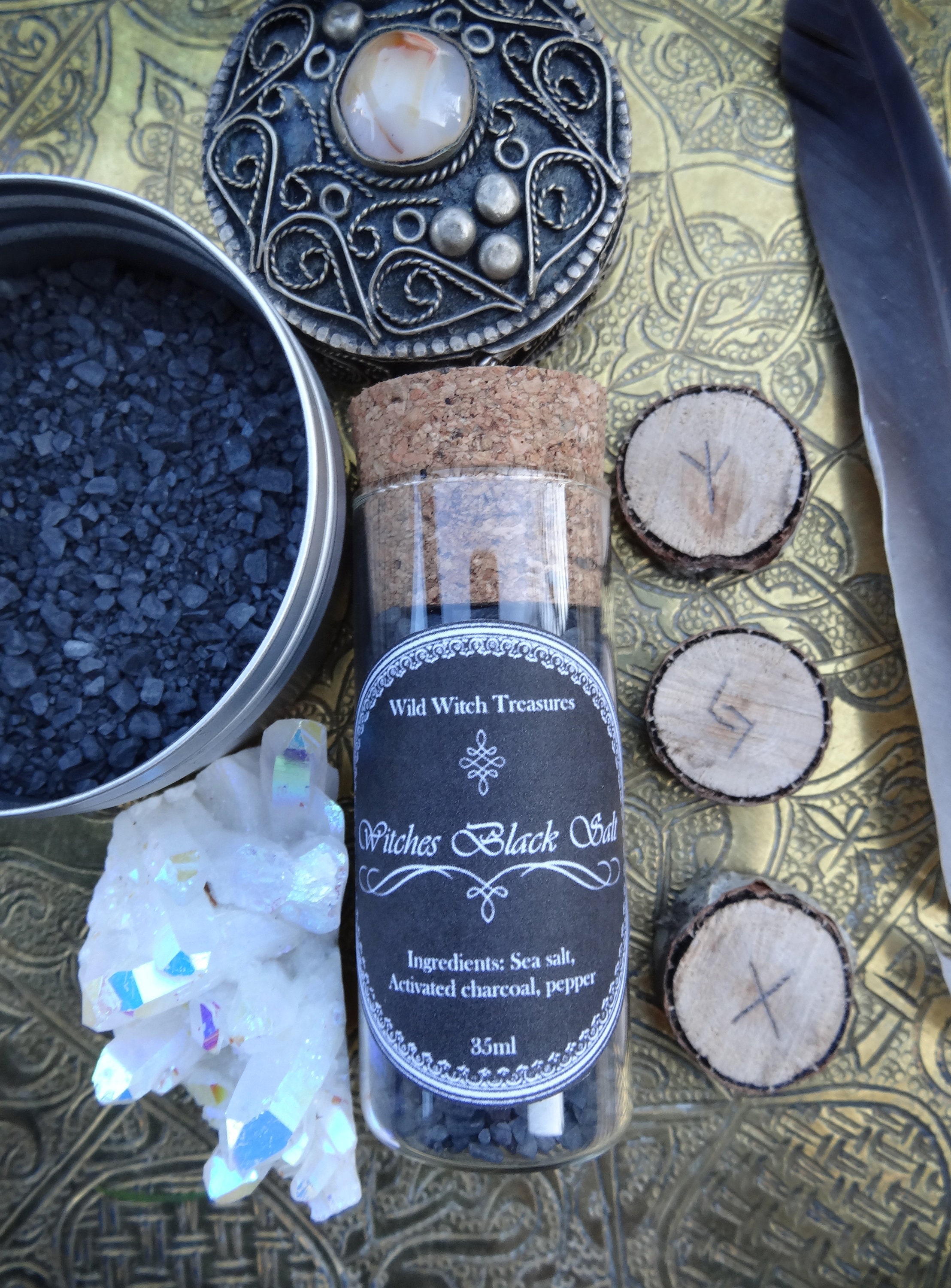 Witches Black Salt/ Protection Salt/ Witchcraft Spell Salt/ Ritual ...