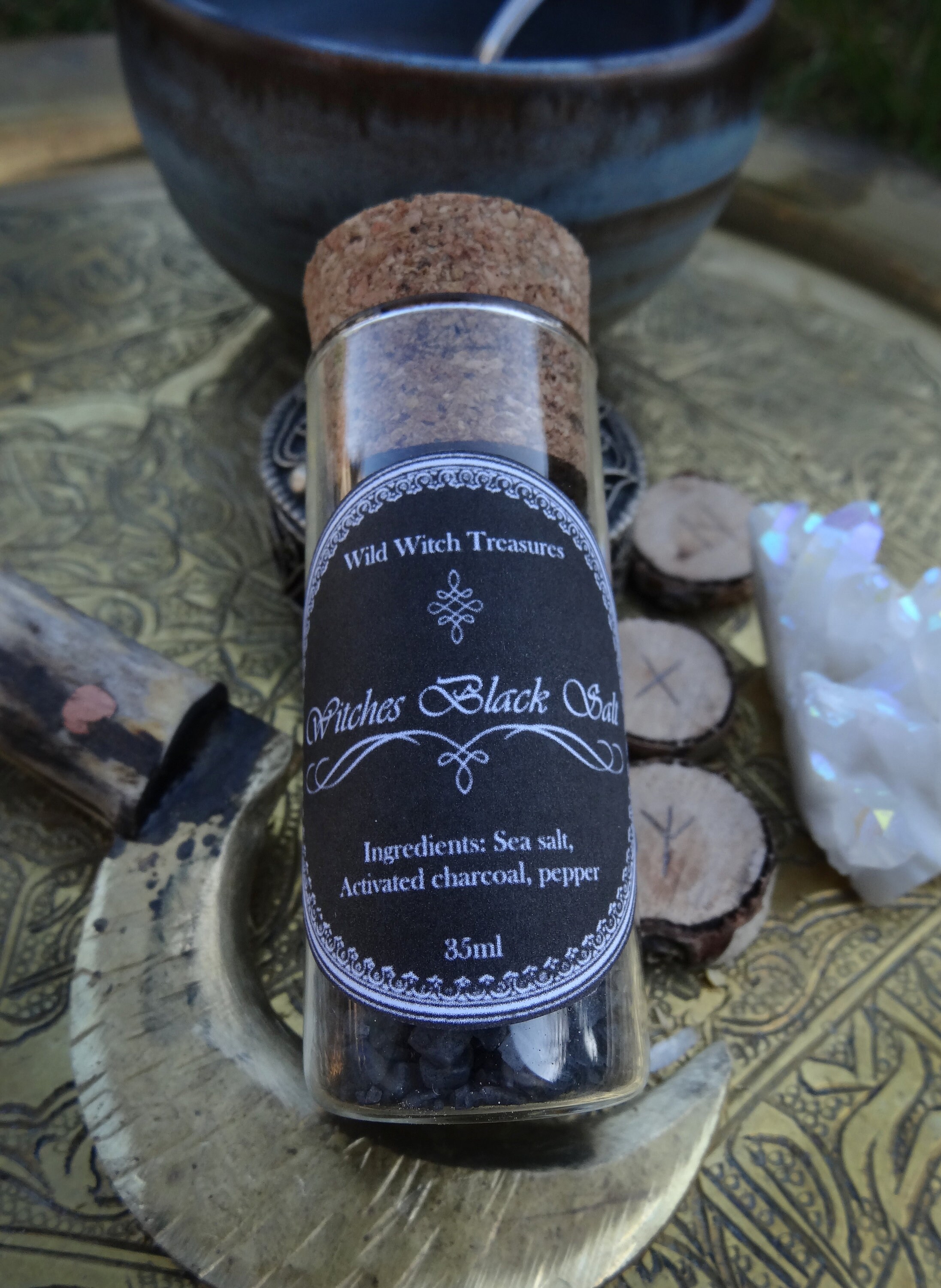 Witches Black Salt/ Protection Salt/ Witchcraft Spell Salt/ | Etsy