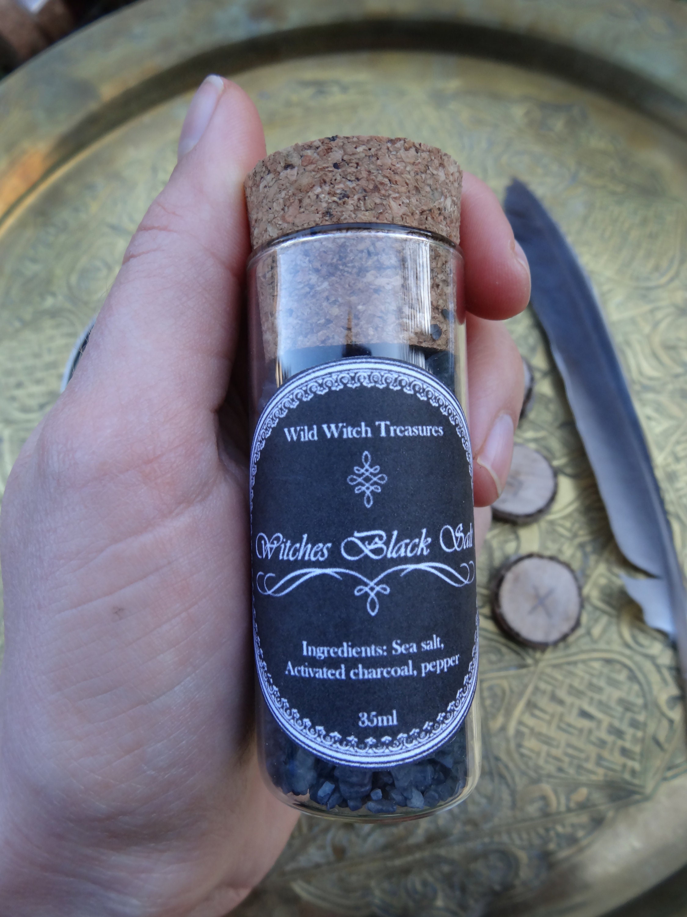 Witches Black Salt/ Protection Salt/ Witchcraft Spell Salt/ | Etsy