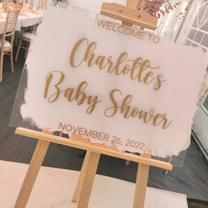 Beautiful Large Perspex Acrylic Welcome Sign for All Occasions Baby ...