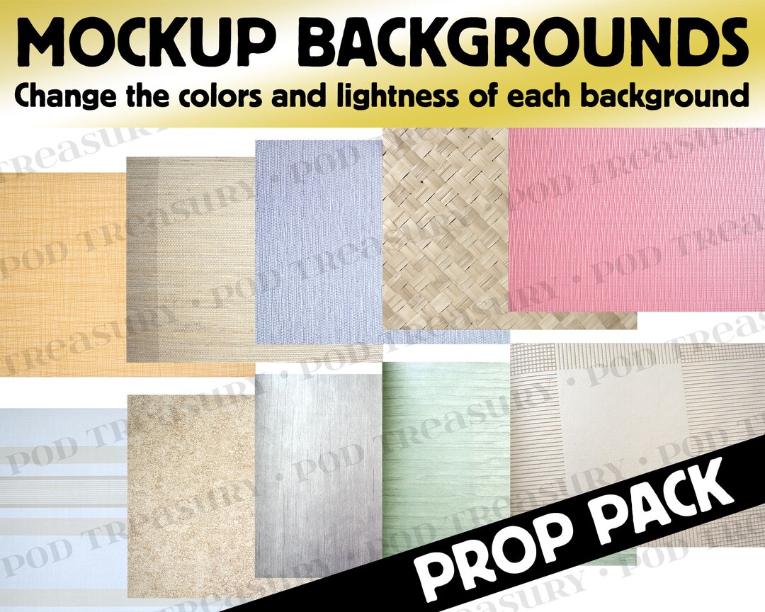 Mockup Bundle Prop Pack | Natural Organic Weave and Abstract ...